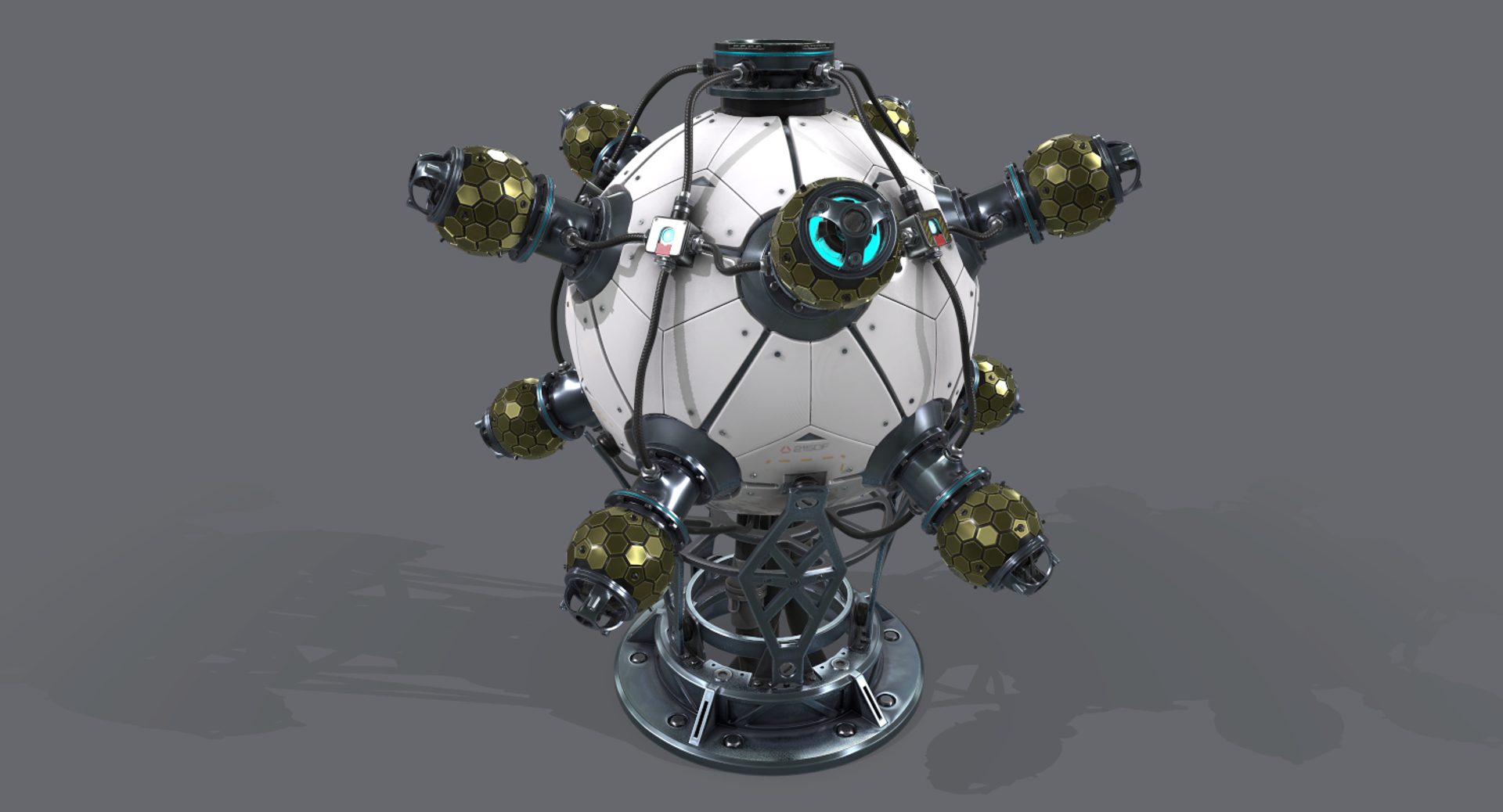 Sci-fi Nuclear Reactor 3D Model - TurboSquid 1256628