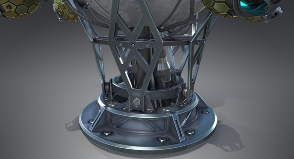 Sci-fi nuclear reactor 3D model - TurboSquid 1256628