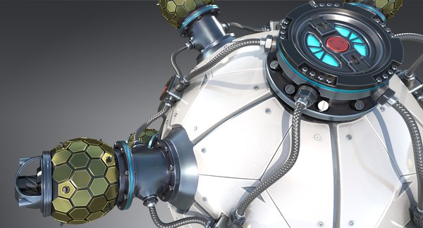Sci-fi nuclear reactor 3D model - TurboSquid 1256628