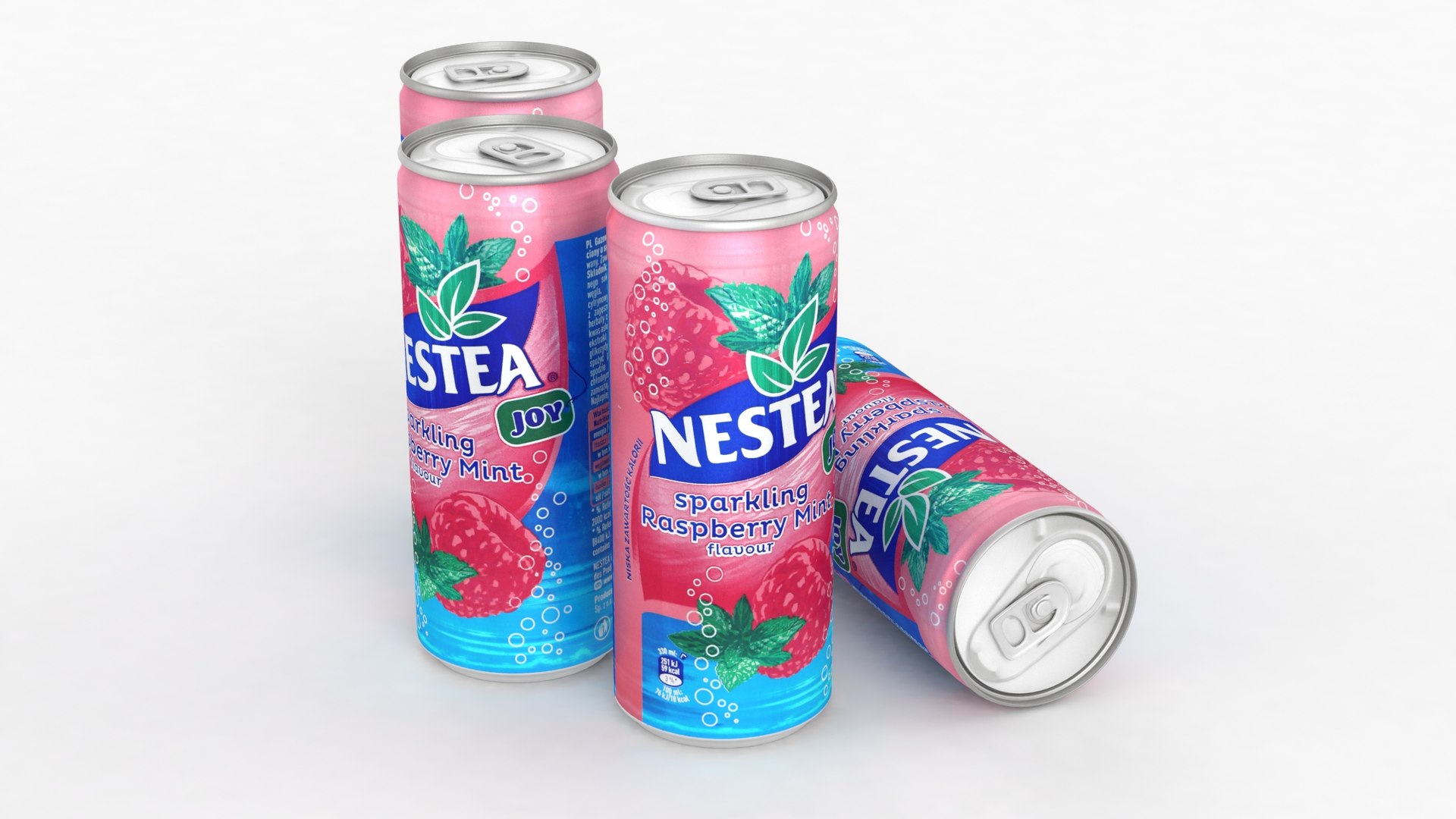 3D Model Beverage Can Nestea Sparkling Raspberry Mint 330ml 2024 - TurboSquid 2277636