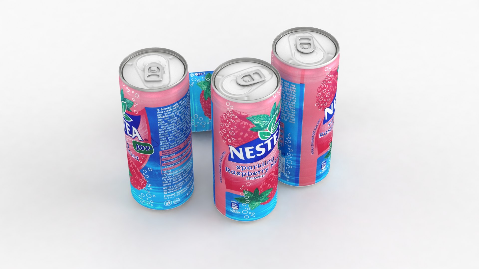 3D Model Beverage Can Nestea Sparkling Raspberry Mint 330ml 2024 ...