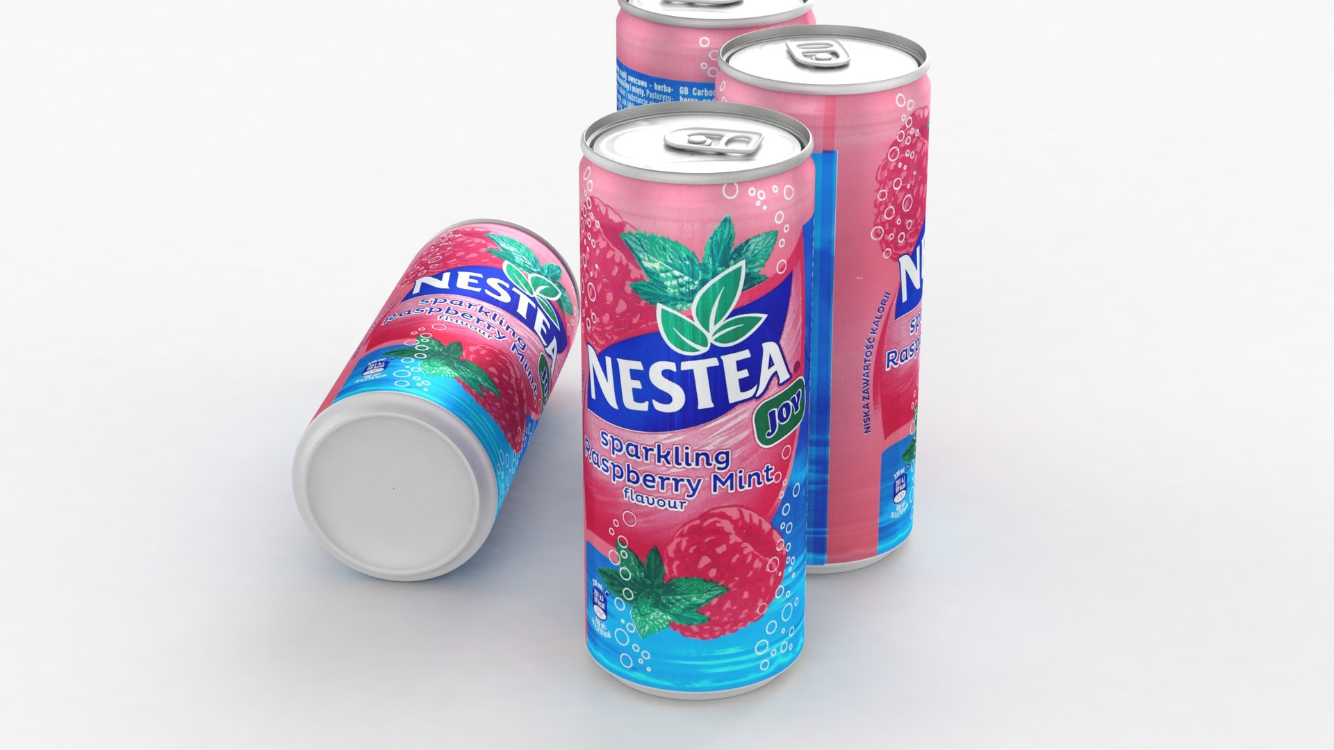 3D Model Beverage Can Nestea Sparkling Raspberry Mint 330ml 2024 ...