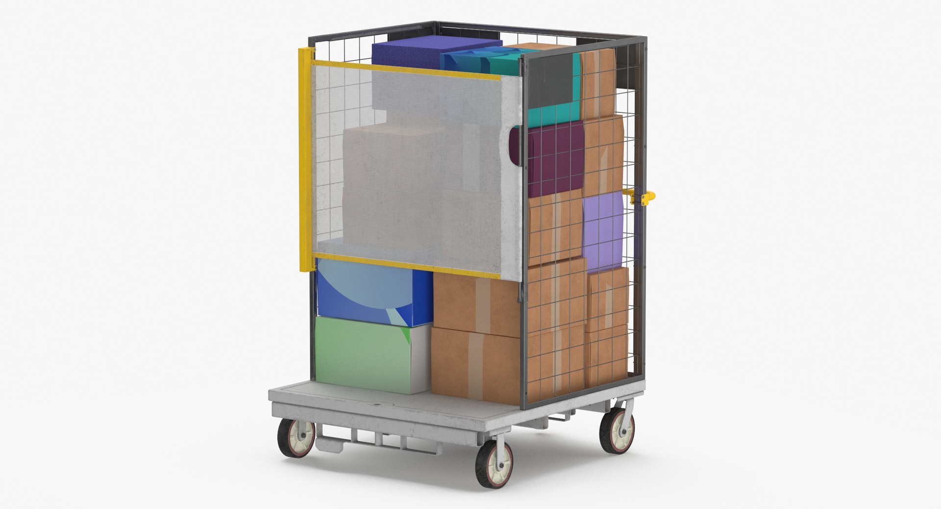 Towable Cart Cage Full 3D Model - TurboSquid 1984724