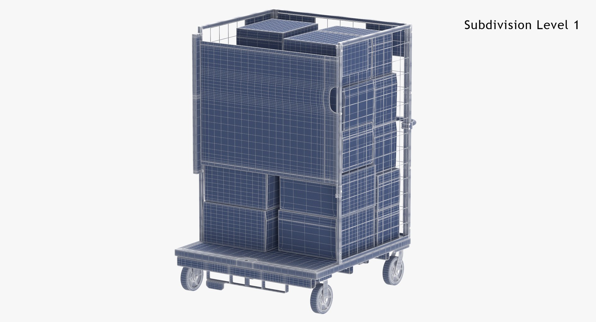 Towable Cart Cage Full 3D model - TurboSquid 1984724