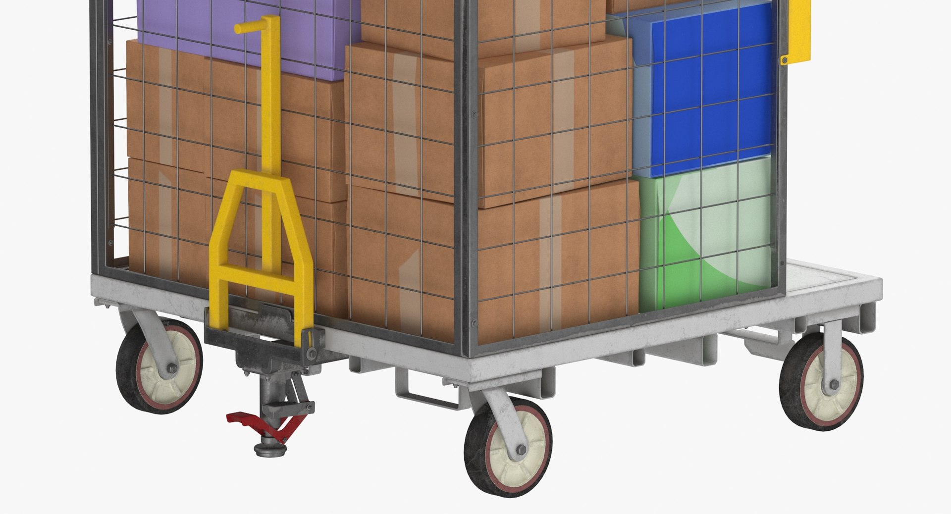 Towable Cart Cage Full 3D Model - TurboSquid 1984724