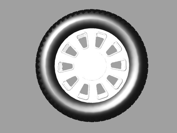 3D police car wheel model - TurboSquid 1186017