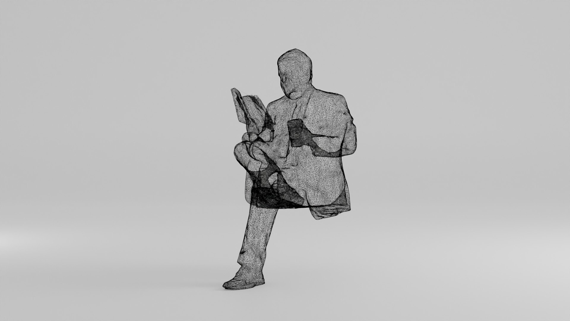 3D Man Reading Business 1 model - TurboSquid 2114650