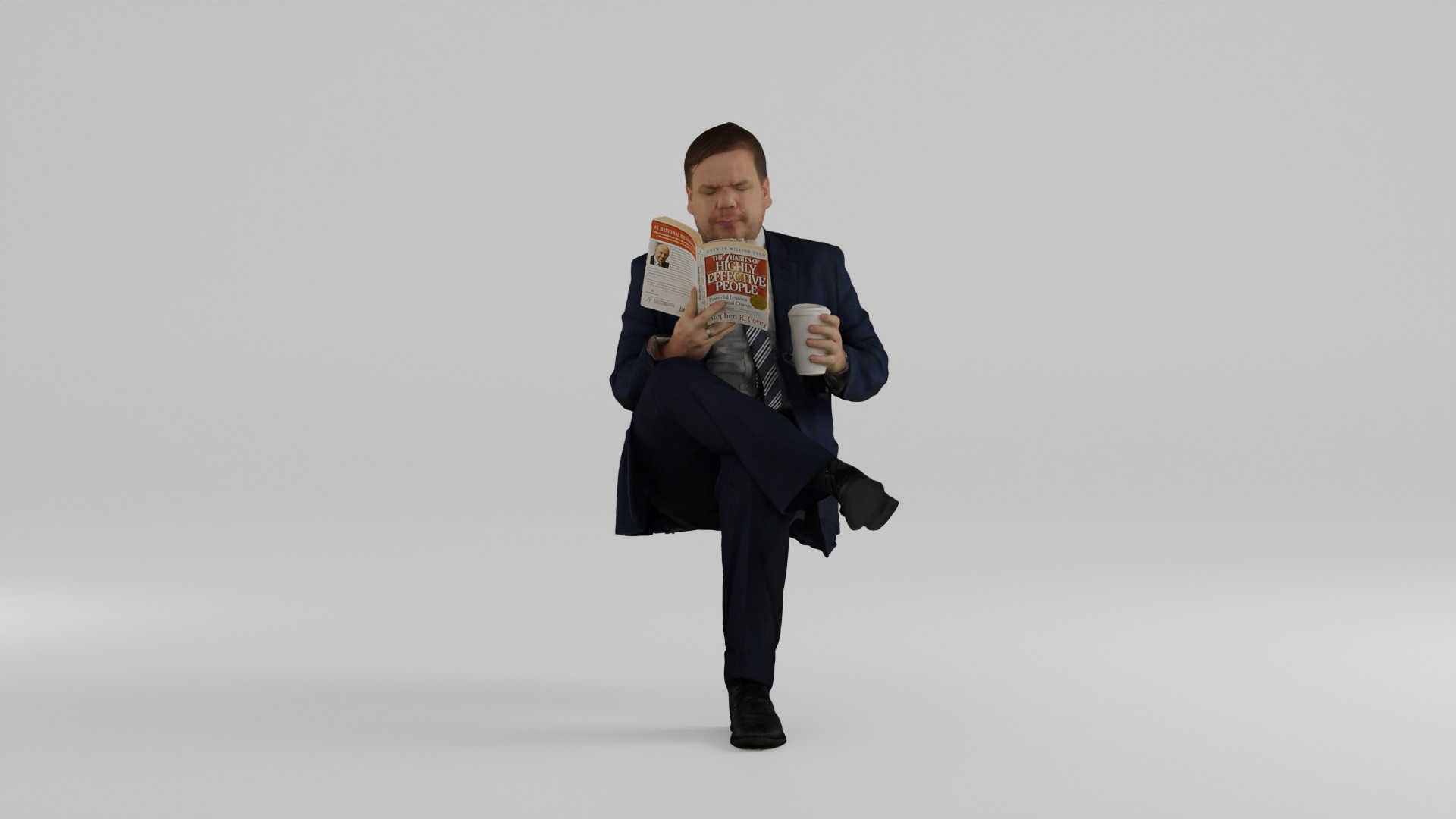 3D Man Reading Business 1 model - TurboSquid 2114650