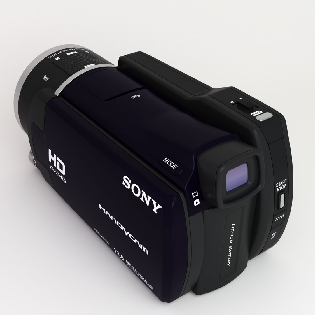 sony handycam hdr-xr550ve video camera 3d model