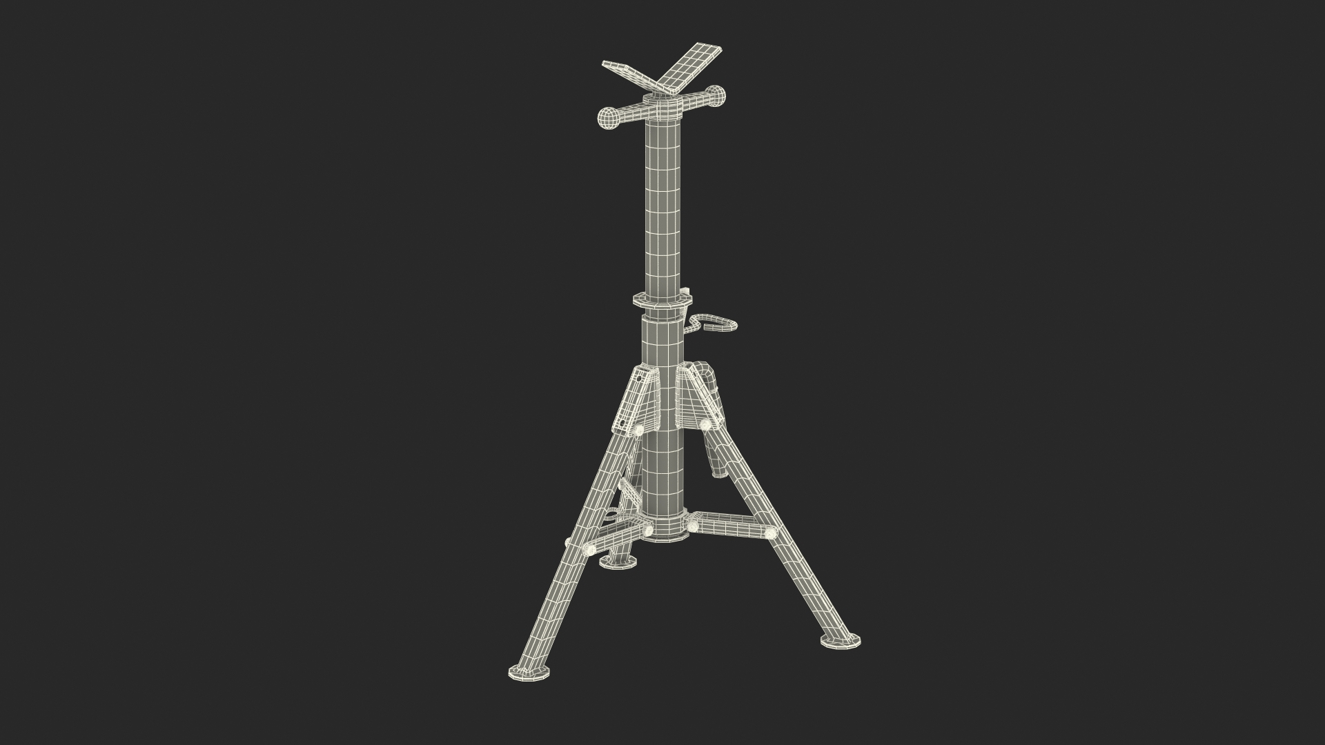 modelo 3d Gato de tubo plegable ajustable - TurboSquid 2390119