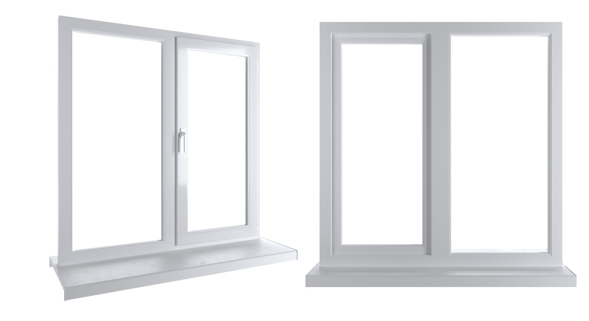 3D Plastic Window - White - TurboSquid 2048162