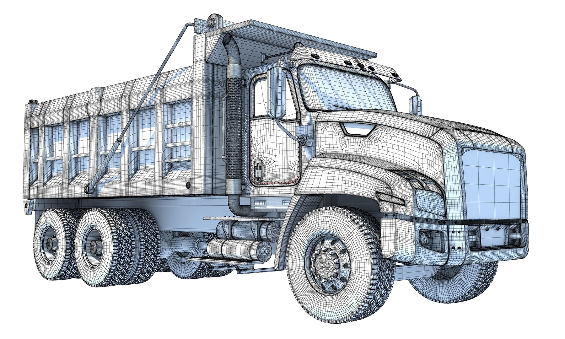 Tipper Truck 3D Model - TurboSquid 1328236