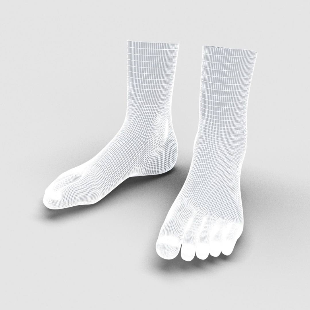 Dxf Realistic Man Feet