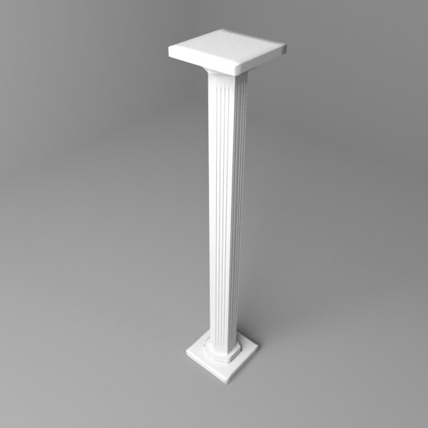 3D pillar octagon 2 - TurboSquid 1572665