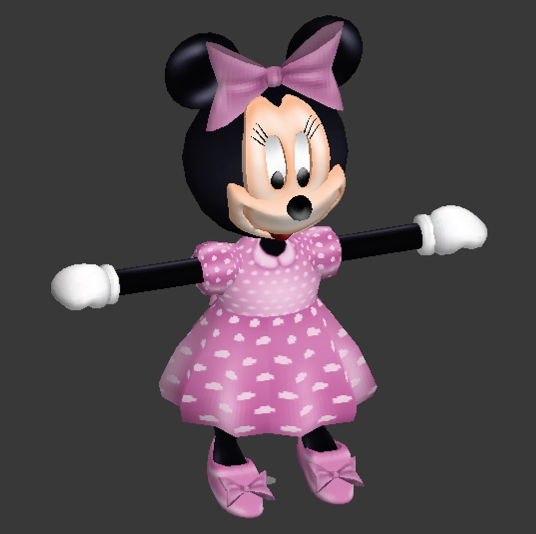 Minnie Mouse 3d Model