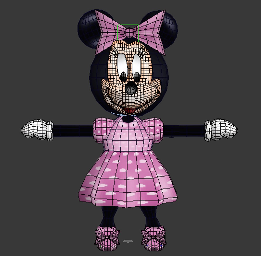 Minnie Mouse 3d Model