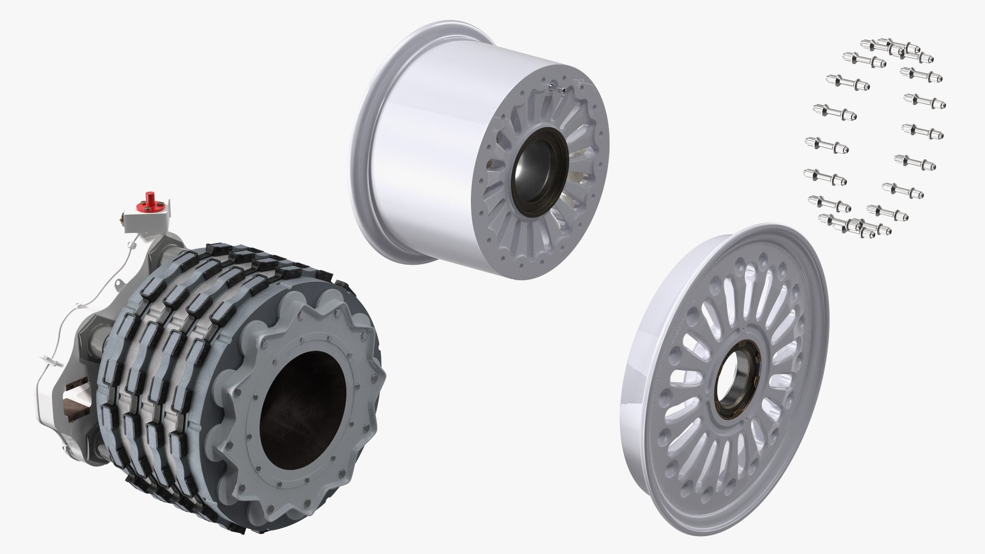 Boeing 737 Aircraft Wheel Rim Disk With Brake 3D Model - TurboSquid 2158205