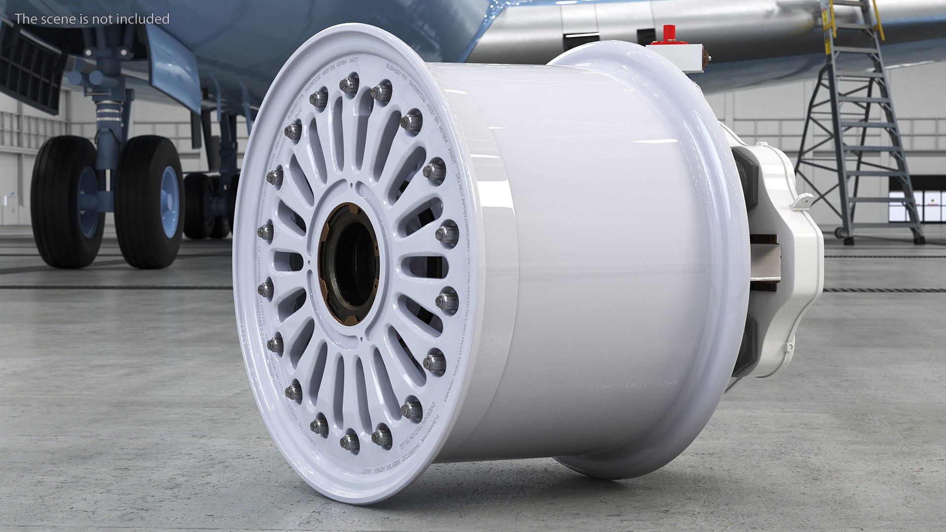 Boeing 737 Aircraft Wheel Rim Disk With Brake 3D Model - TurboSquid 2158205