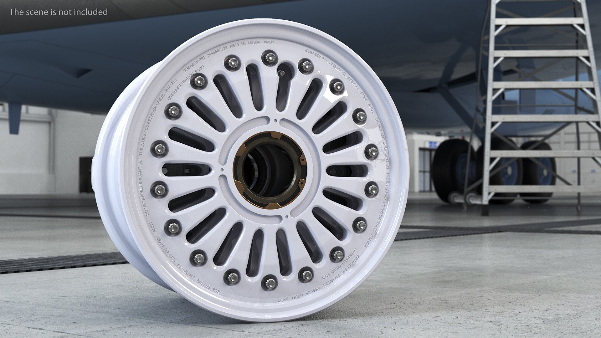 Boeing 737 Aircraft Wheel Rim Disk With Brake 3D Model - TurboSquid 2158205