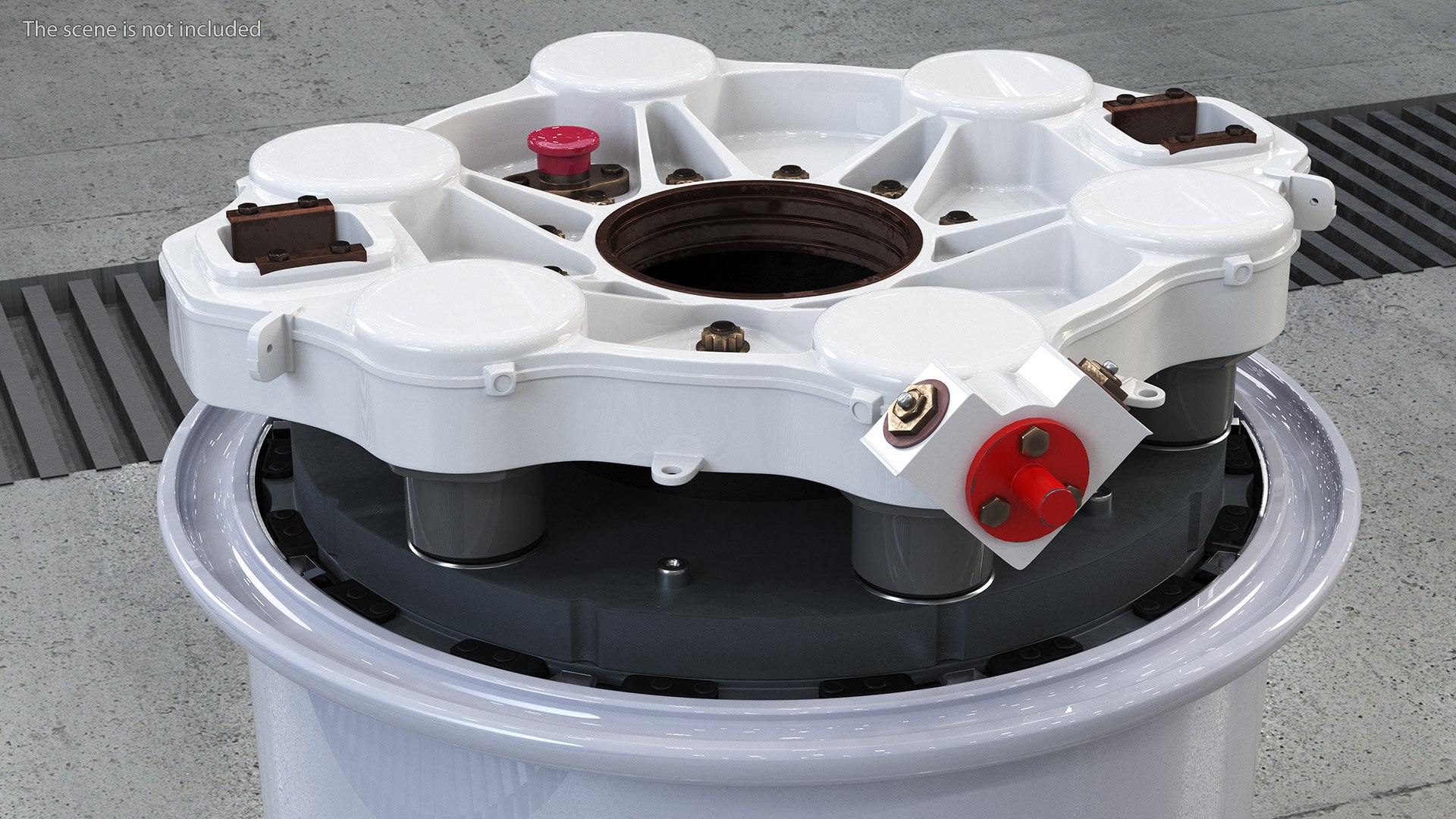 Boeing 737 Aircraft Wheel Rim Disk With Brake 3D Model - TurboSquid 2158205