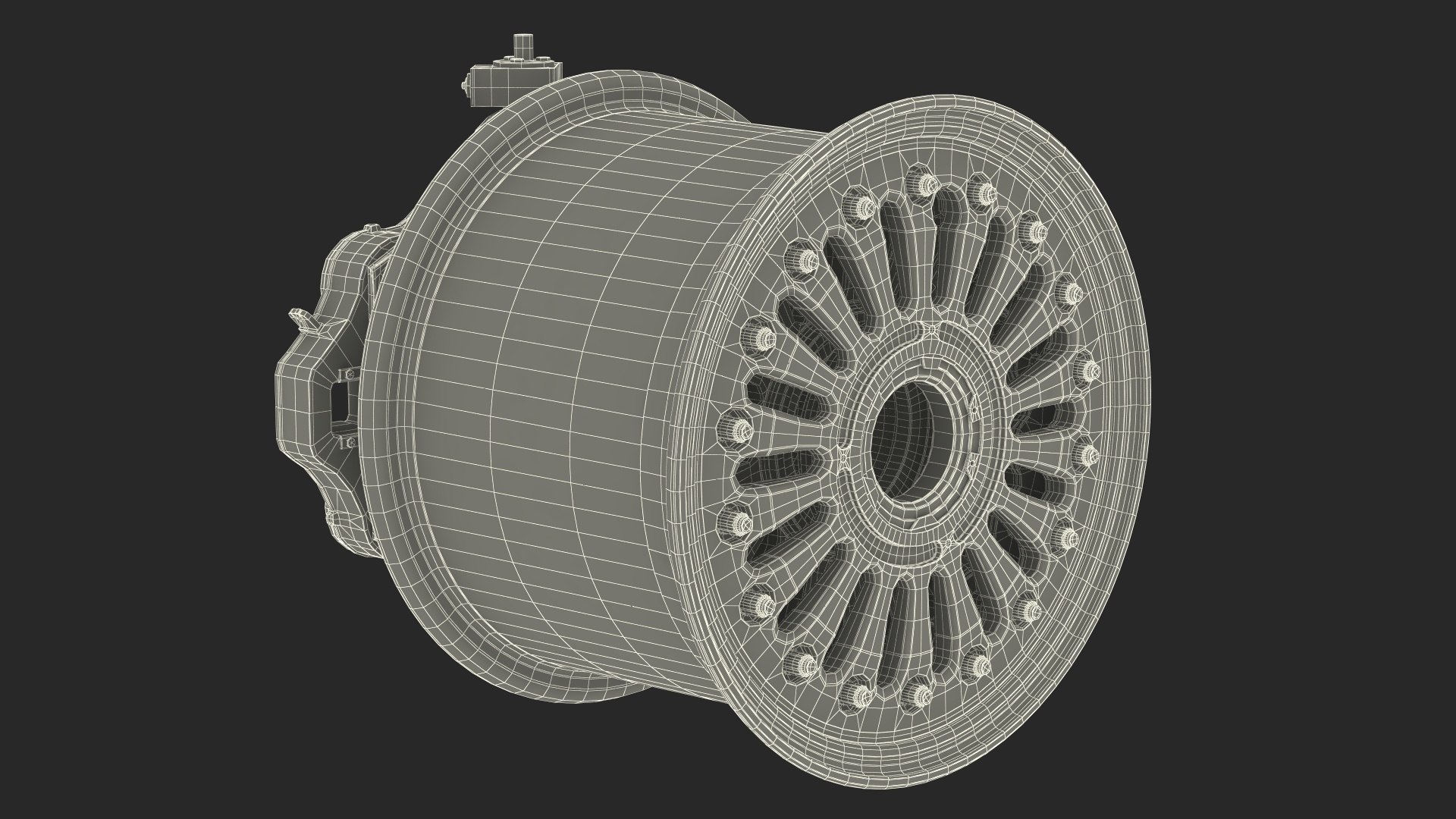Boeing 737 Aircraft Wheel Rim Disk with Brake 3D model - TurboSquid 2158205