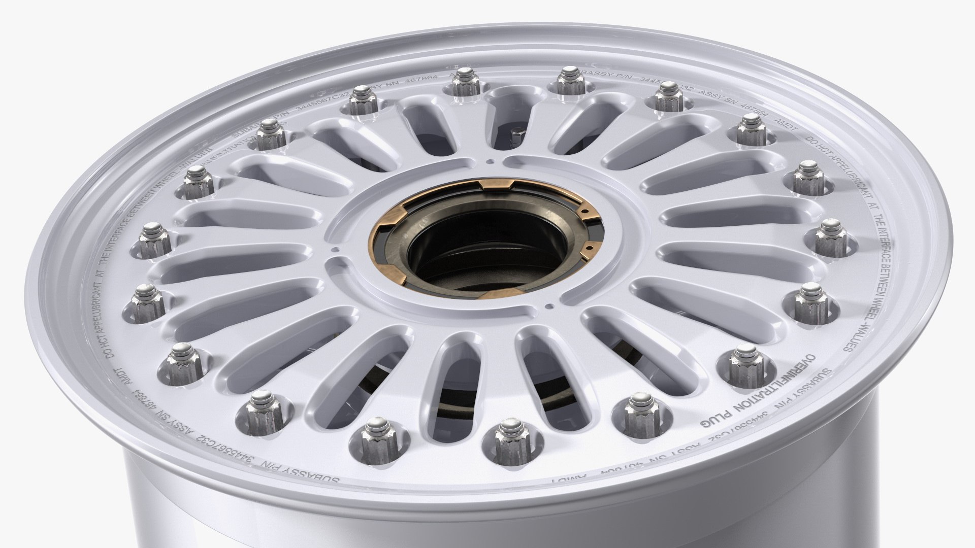 Boeing 737 Aircraft Wheel Rim Disk With Brake 3D Model - TurboSquid 2158205