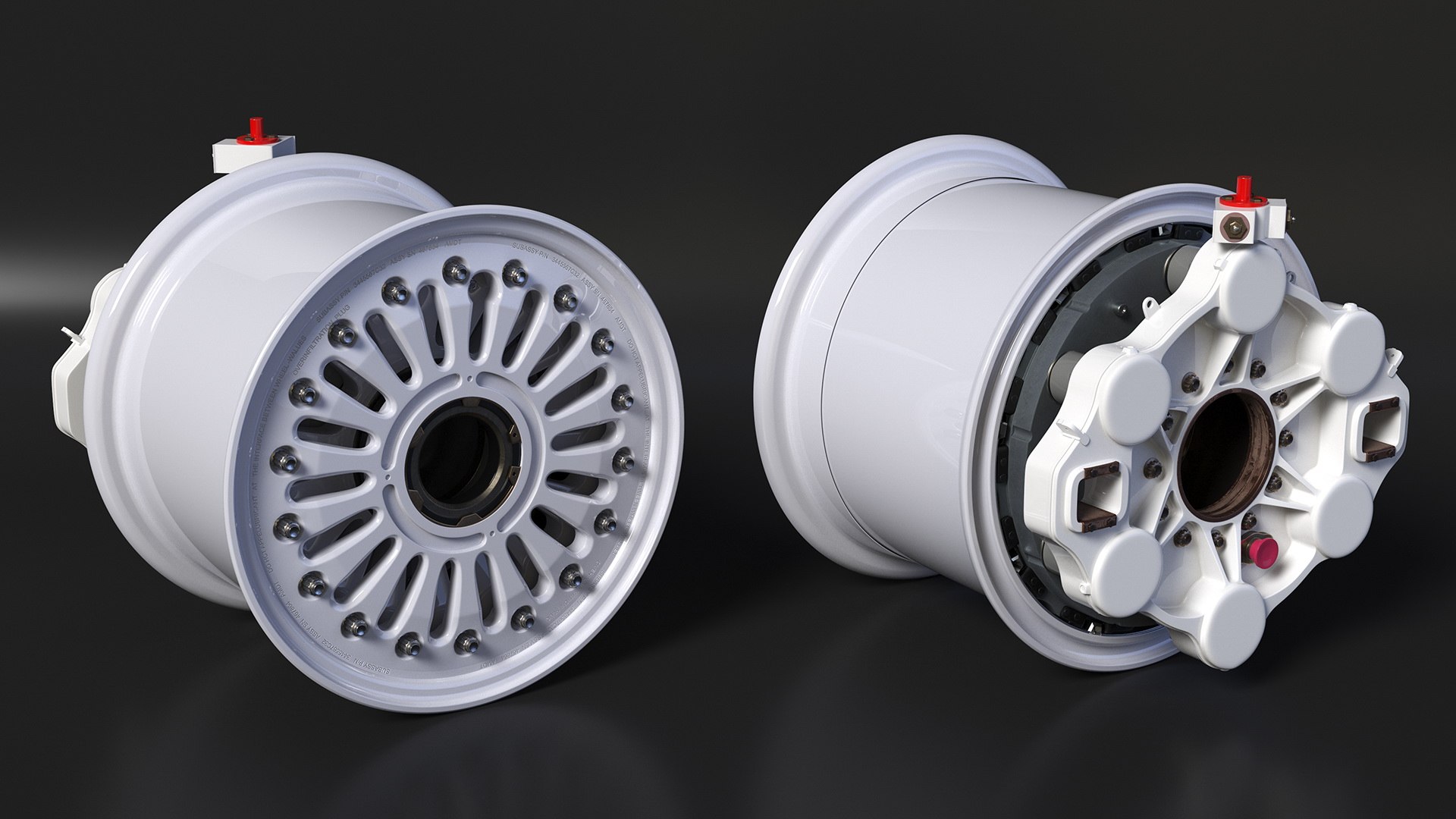 Boeing 737 Aircraft Wheel Rim Disk With Brake 3D Model - TurboSquid 2158205