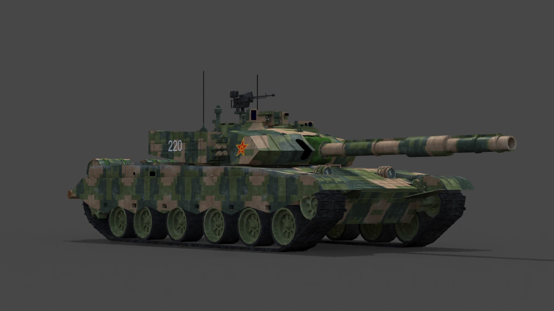 Chinese Ztz Type 99 Tank 3D Model - TurboSquid 1972943
