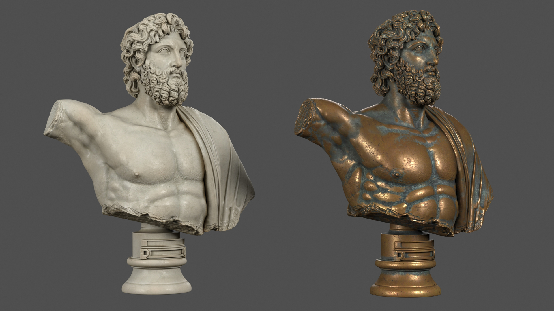 Poseidon Bust 3D Model - TurboSquid 1982168
