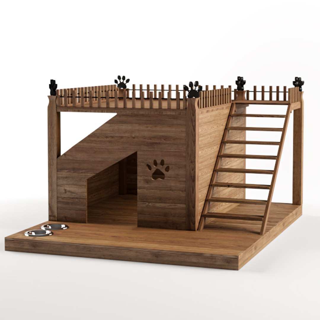 Dog House 3D Model - TurboSquid 1428535