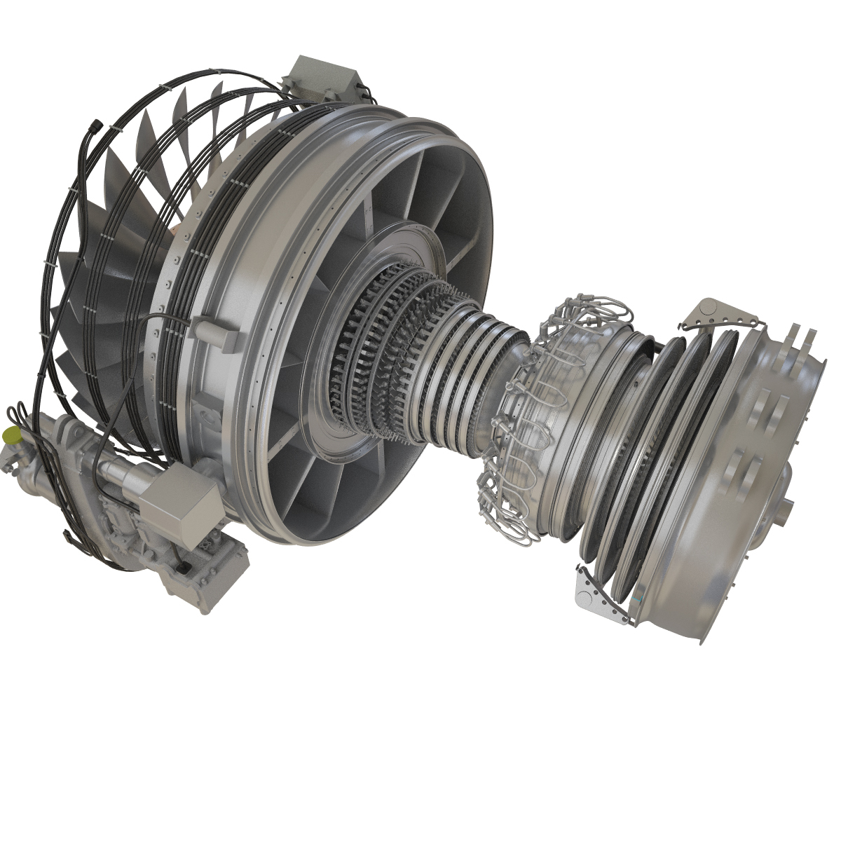 cfm56-7b完整型号3D模型 - TurboSquid 1041221
