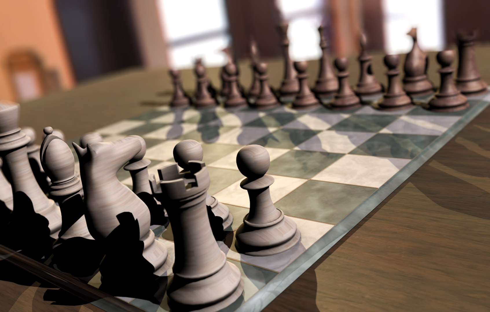 Chess Set 3d 3ds
