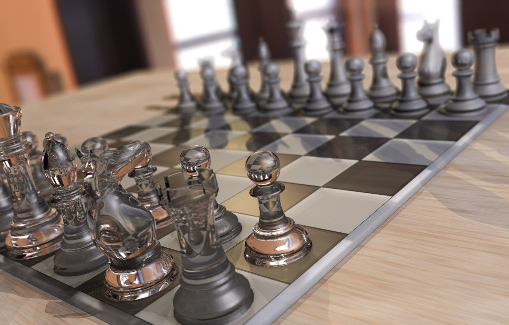 Chess Set 3d 3ds