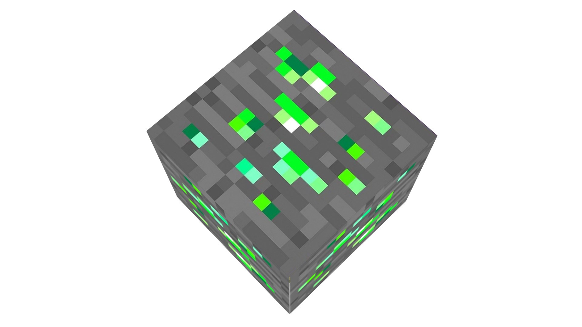 Minecraft Emerald 3D Model - TurboSquid 2400286