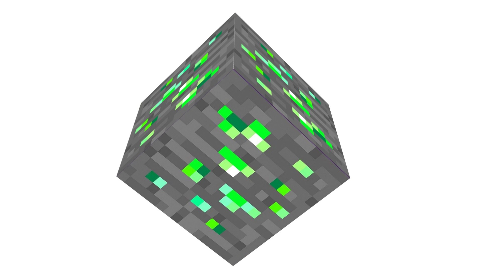 Minecraft Emerald 3D Model - TurboSquid 2400286