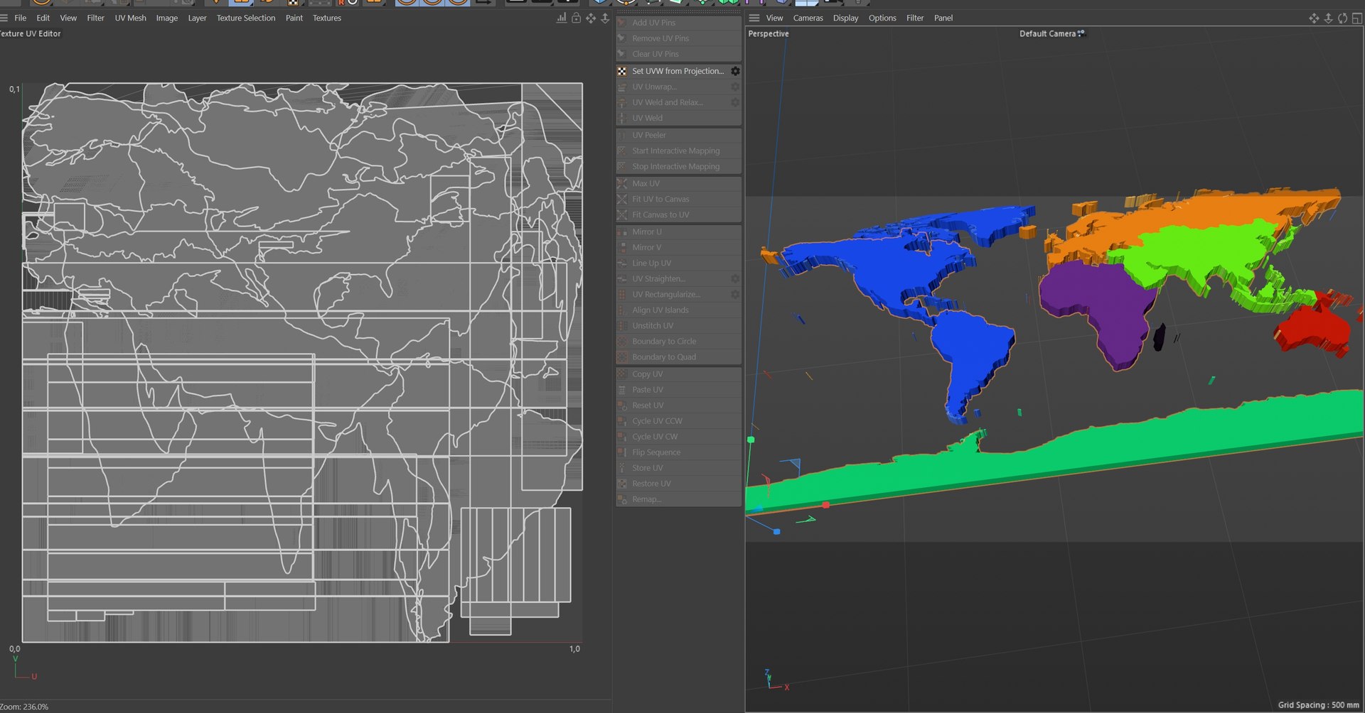 3D Continents Map - TurboSquid 2347321