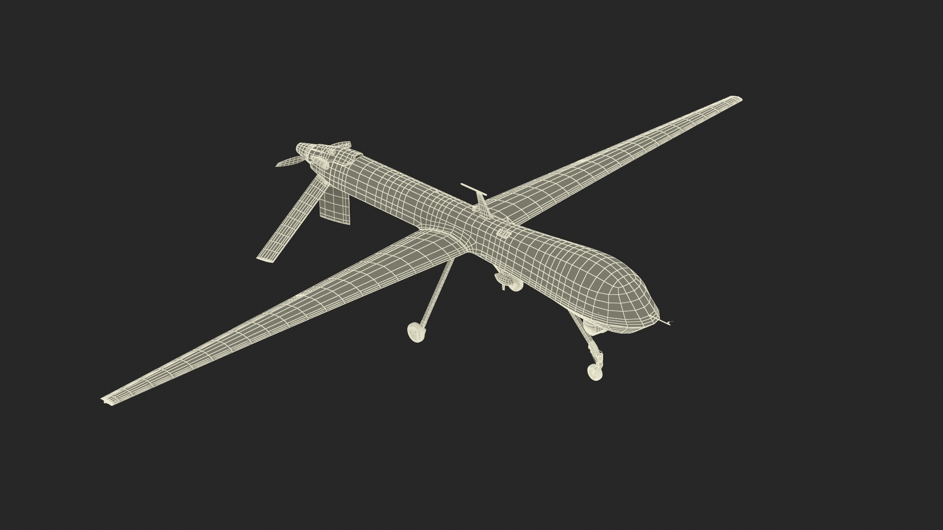 Unmanned Aerial Vehicle Reaper Drone MQ-1 Rigged 3D Model - TurboSquid ...