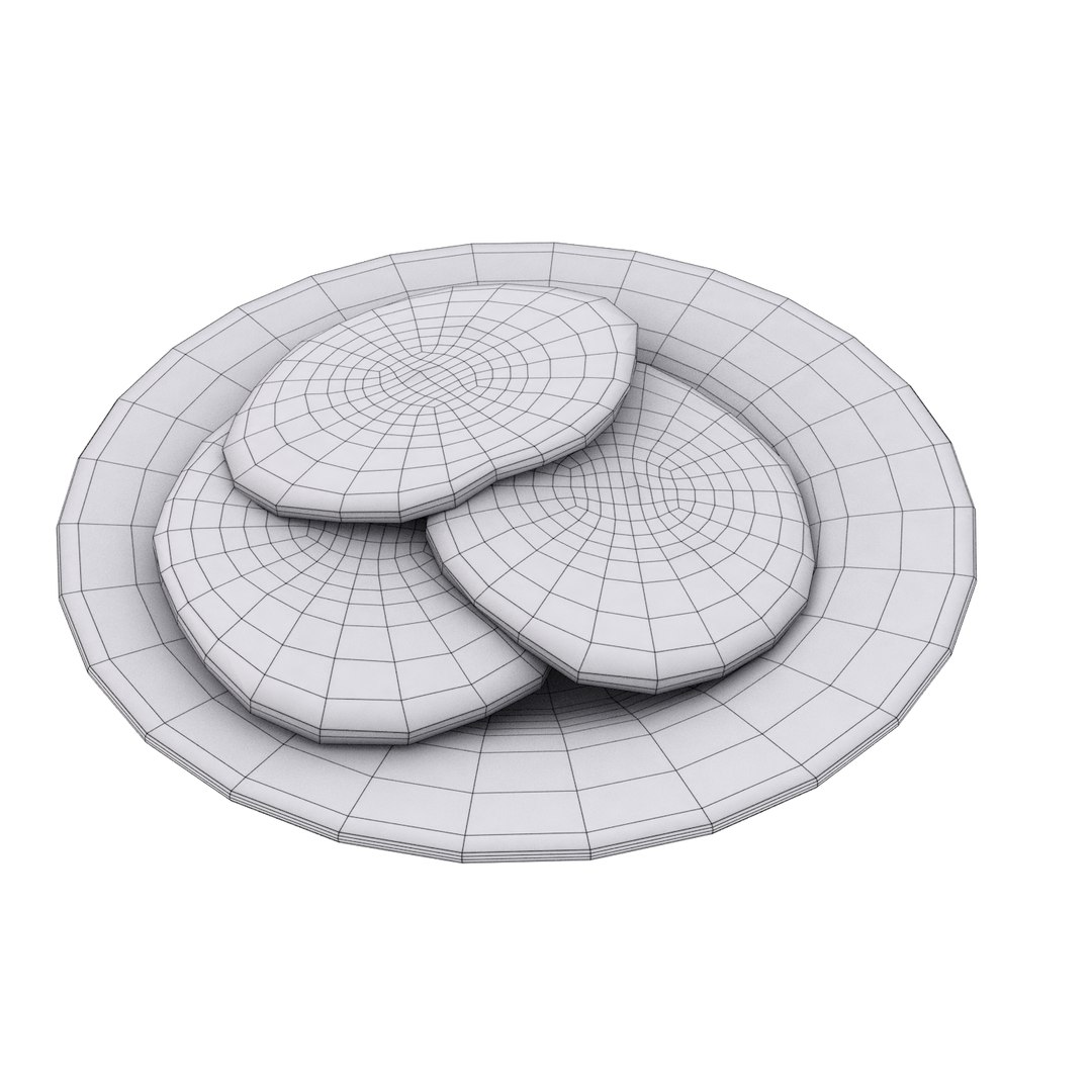 Modeled American Pancakes 3D Model - TurboSquid 1477549