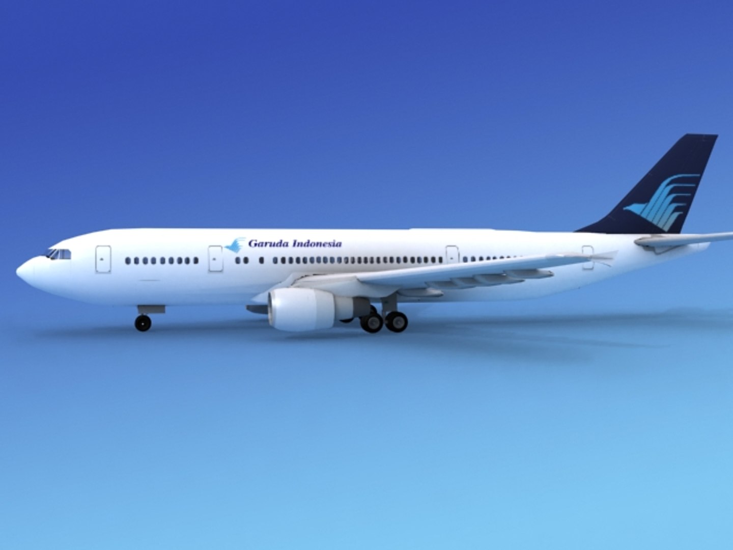 3d Model Airline Airbus A300