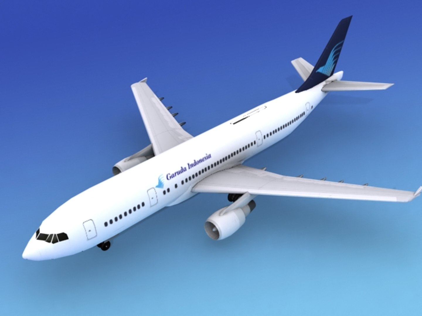3d Model Airline Airbus A300