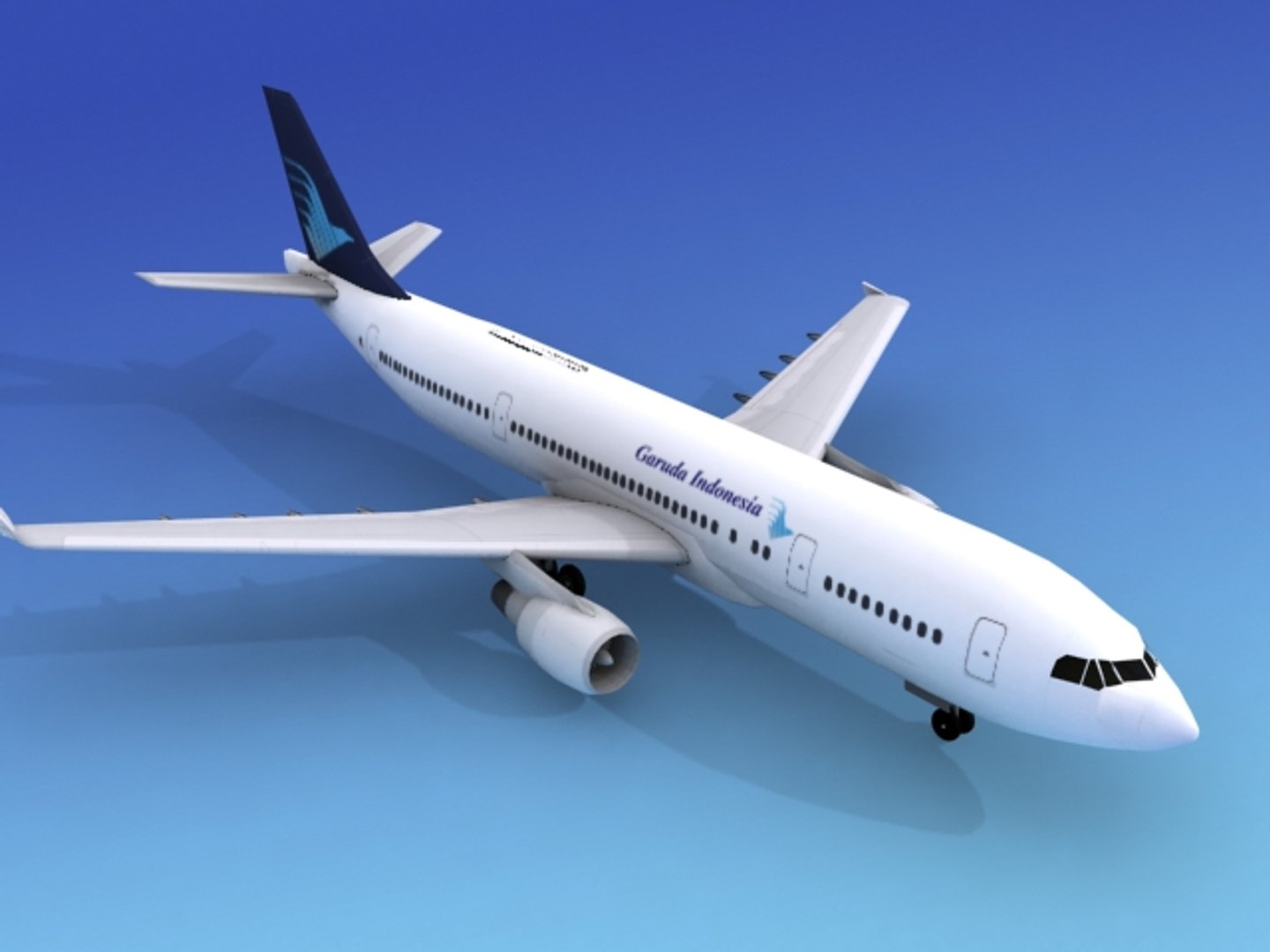 3d Model Airline Airbus A300