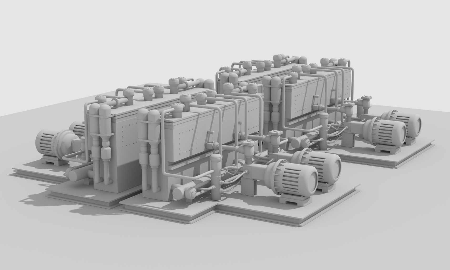 3D industrial hydraulic machine model - TurboSquid 1323025