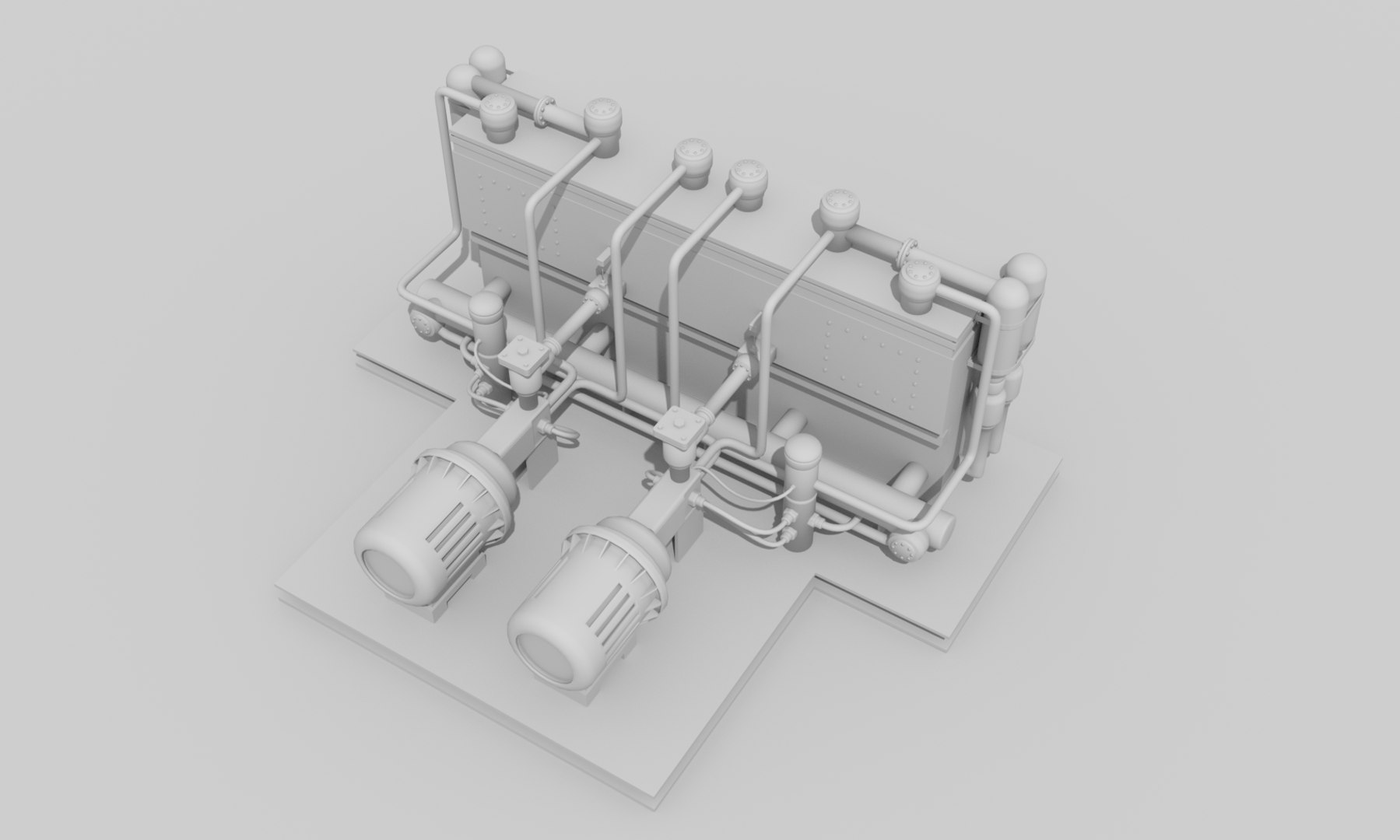 3D Industrial Hydraulic Machine Model - TurboSquid 1323025