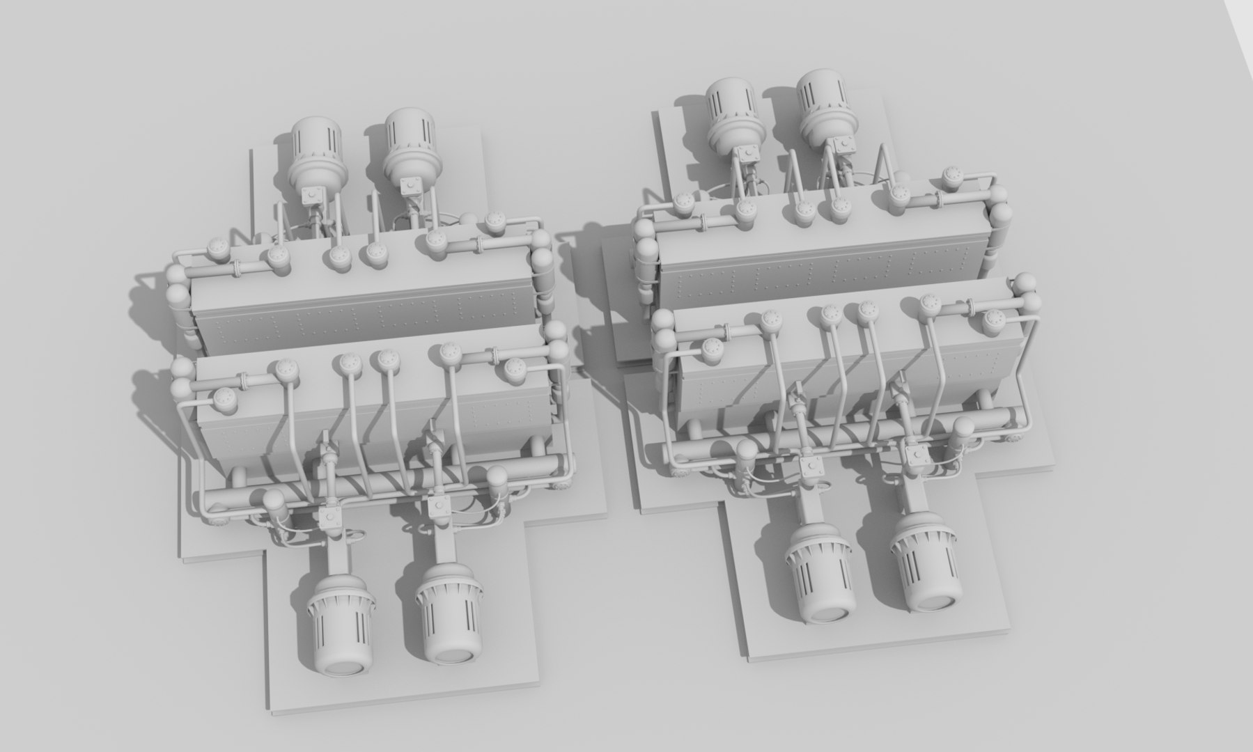 3D Industrial Hydraulic Machine Model - TurboSquid 1323025