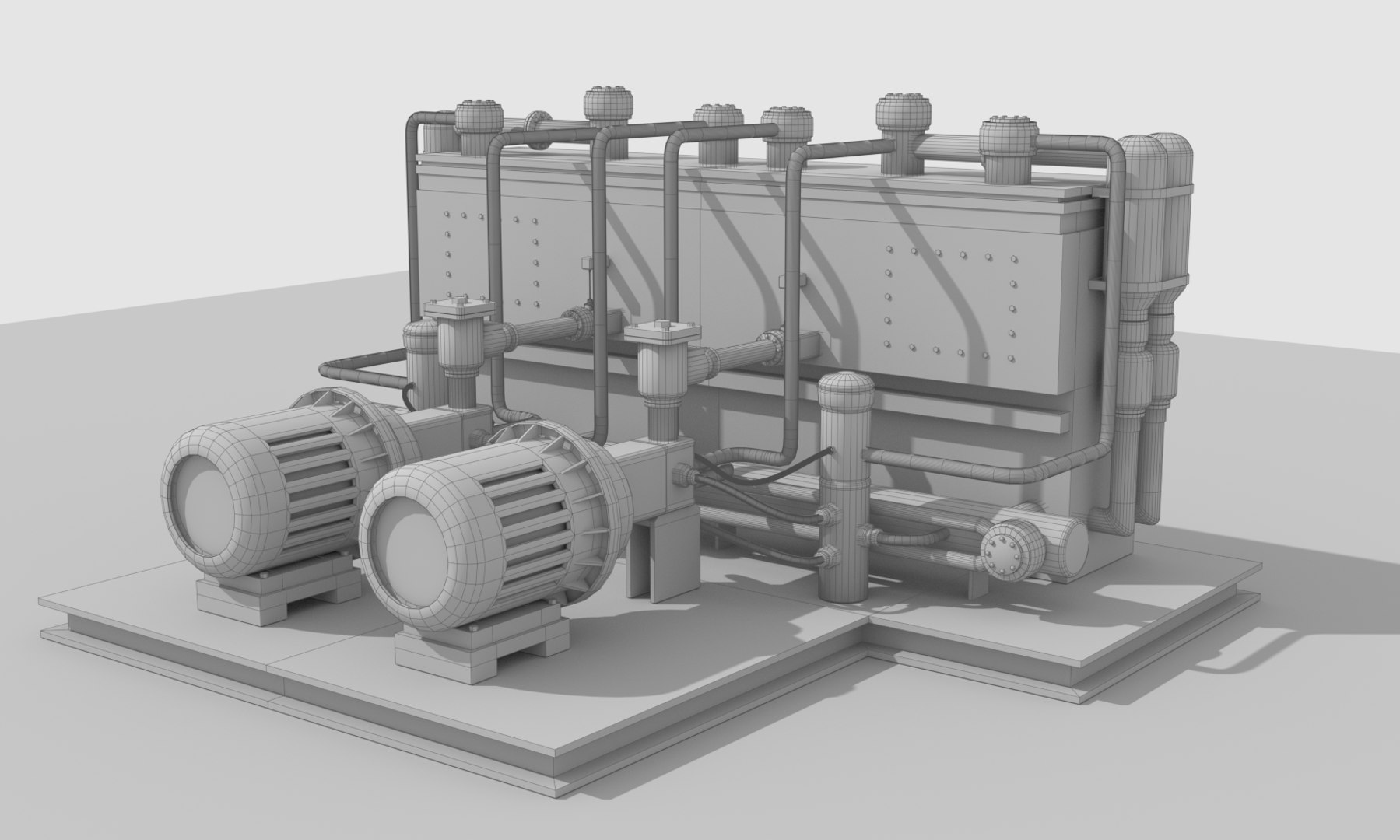 3D Industrial Hydraulic Machine Model - TurboSquid 1323025