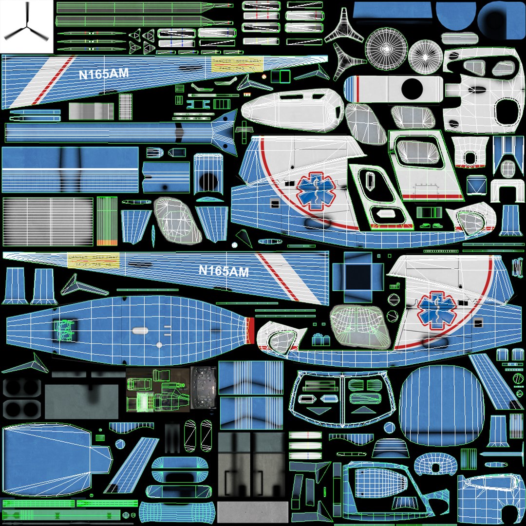 Police As350 Ecureuil Helicopter 3d Model