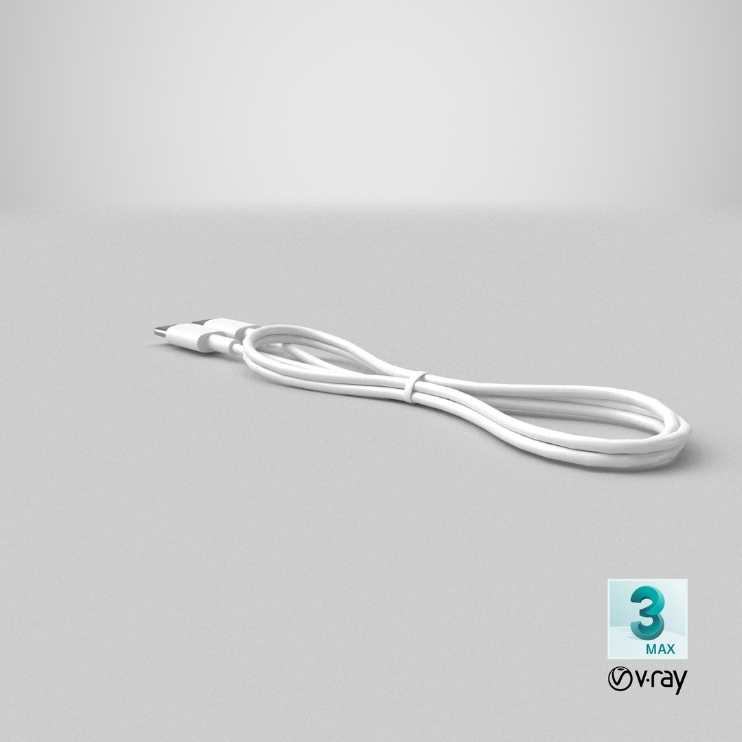 Usb Cable Folded Type 3D Model - TurboSquid 1628336