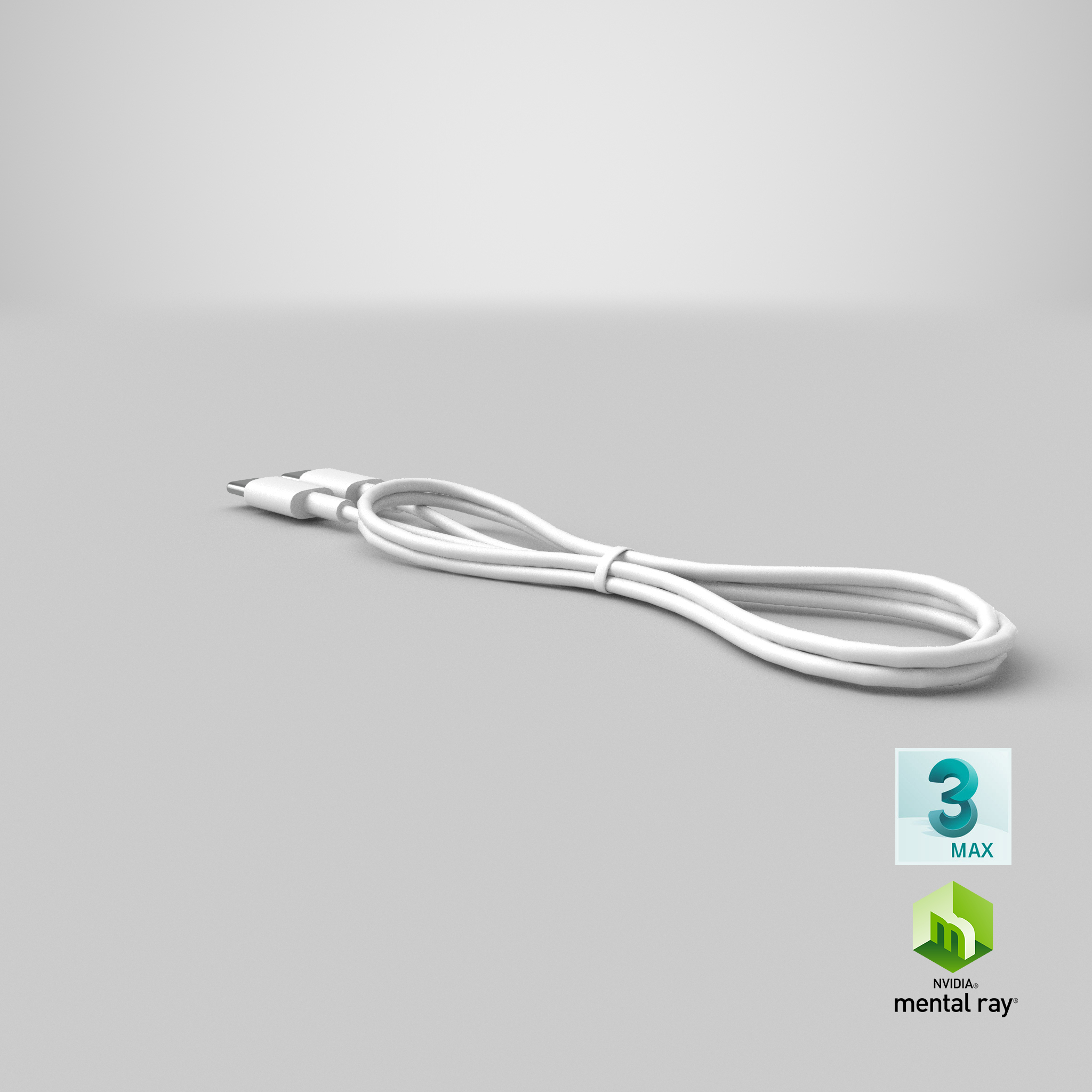 Usb cable folded type 3D model - TurboSquid 1628336