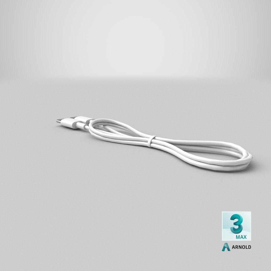 Usb Cable Folded Type 3D Model - TurboSquid 1628336