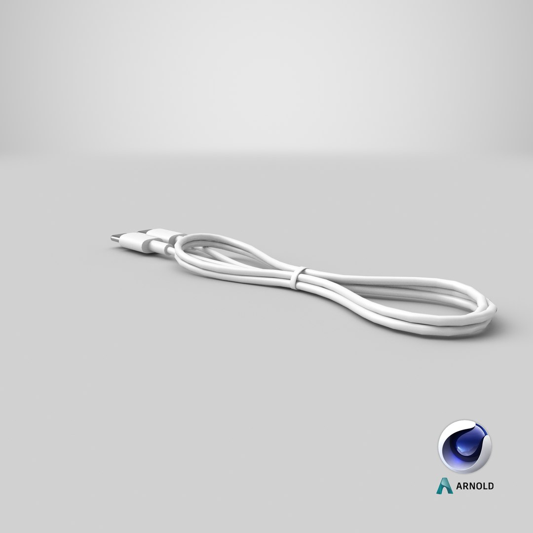 Usb Cable Folded Type 3D Model - TurboSquid 1628336